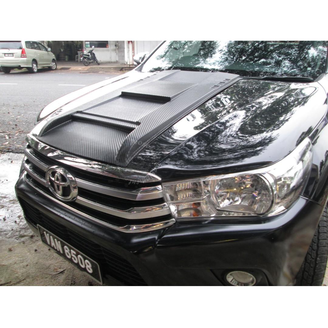 TOYOTA HILUX REVO FRONT SCOOP CARBON BIG V2, Auto Accessories on Carousell