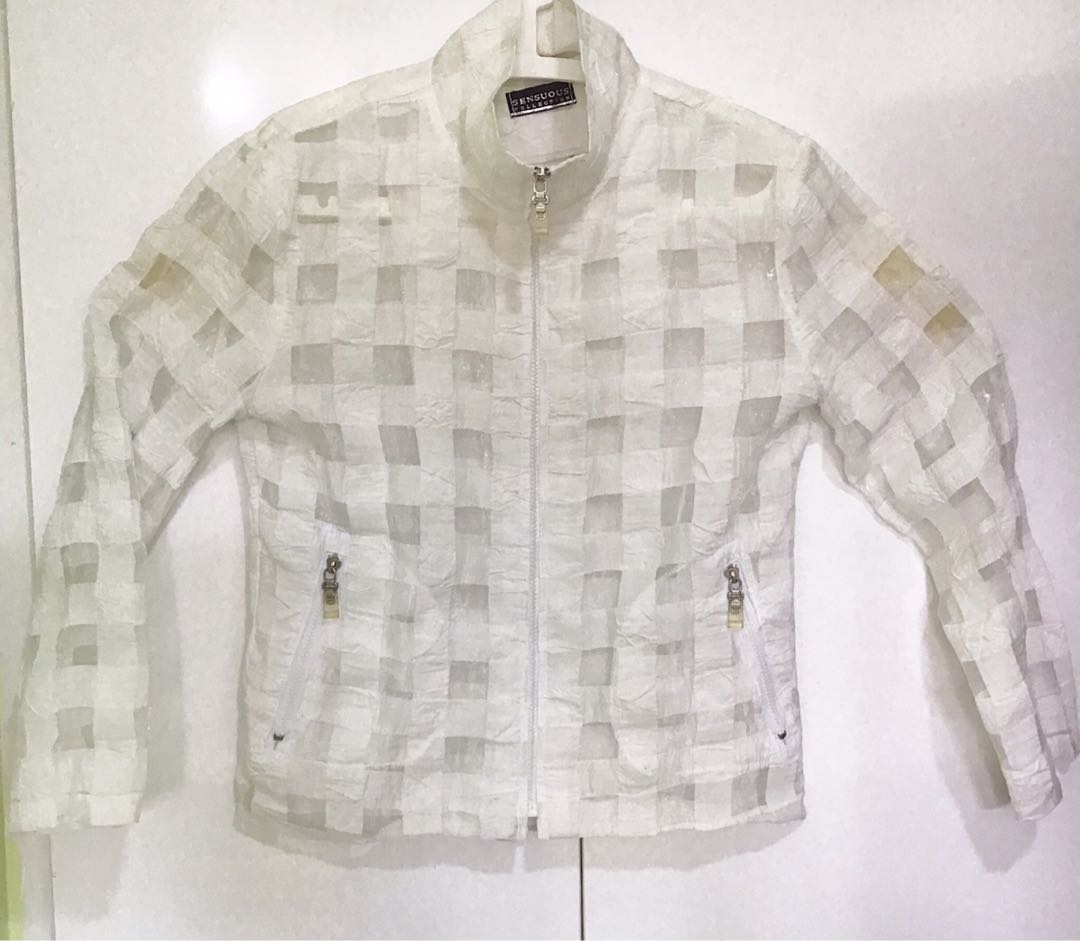 Vintage See through off white jacket, Men's Fashion, Tops & Sets ...