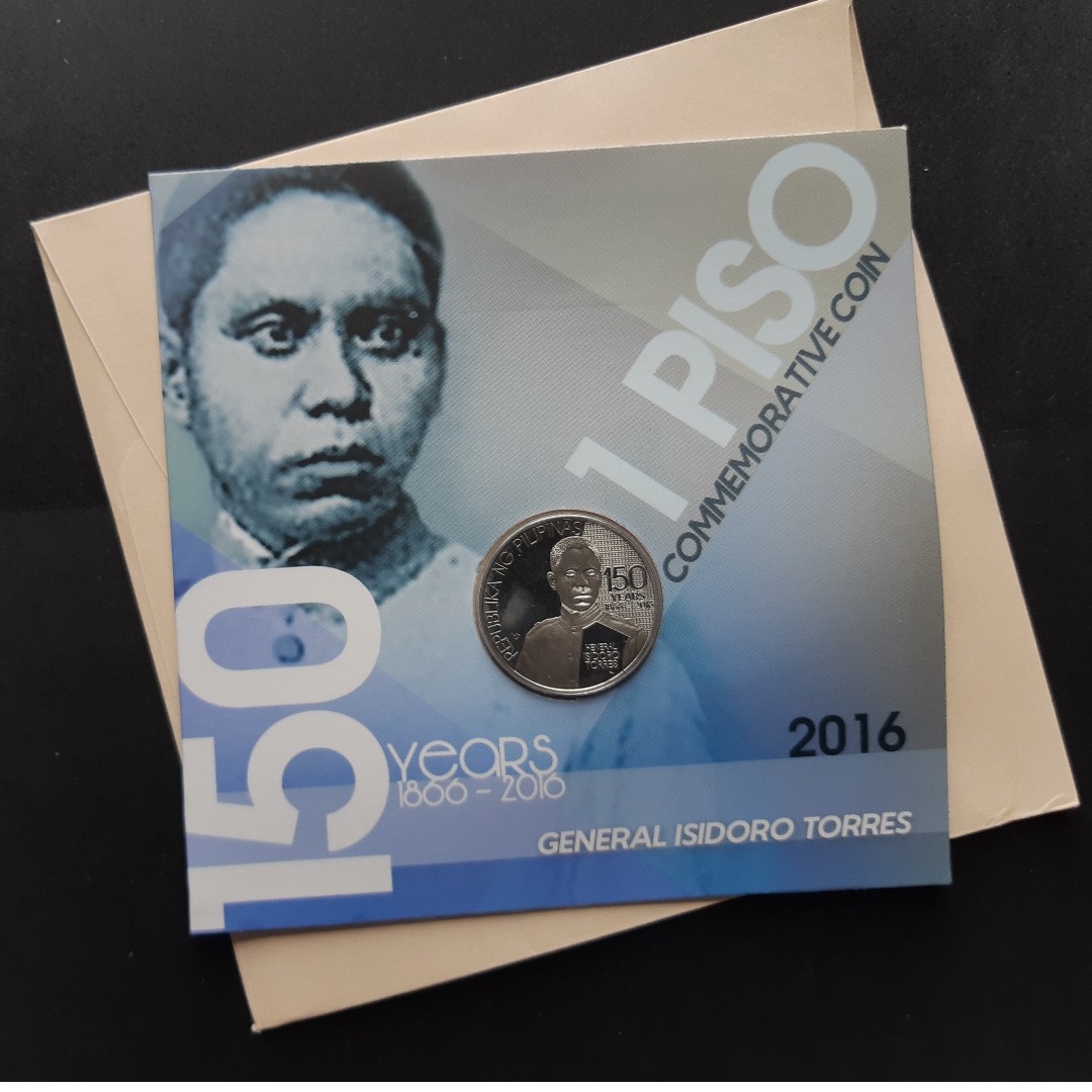 1 Piso Isidro Torres 150th Birth Anniversary commemorative coin in ...