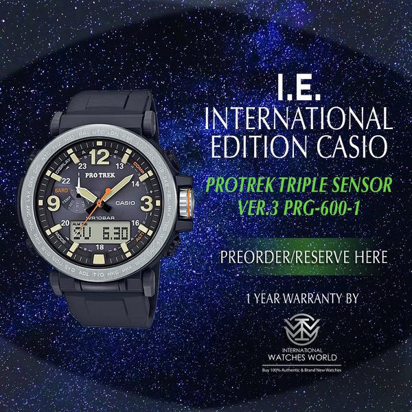 CASIO INTERNATIONAL EDITION PROTREK TRIPLE SENSOR VER.3 PRG-600-1, Mobile Phones & Gadgets ...