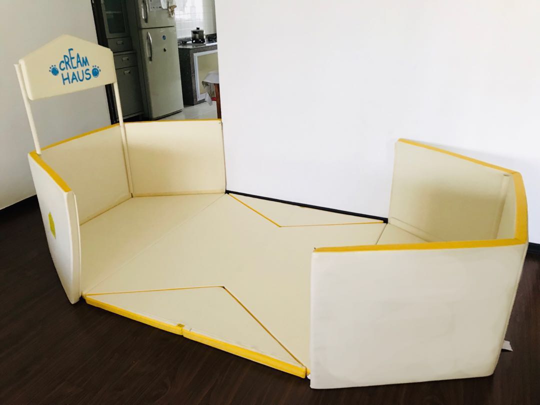 Creamhaus Ice Castle Yellow Playmat, Babies & Kids, Infant Playtime on ...