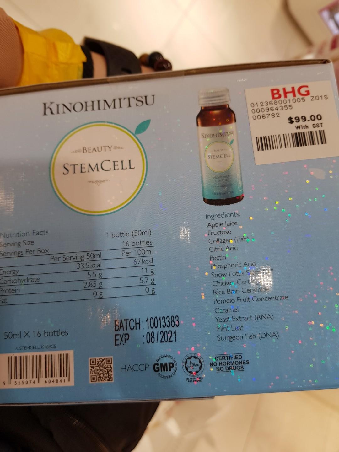 Kinohimitsu Stemcell drink, Health & Nutrition, Health Supplements, Health Food, Drinks & Tonics ...