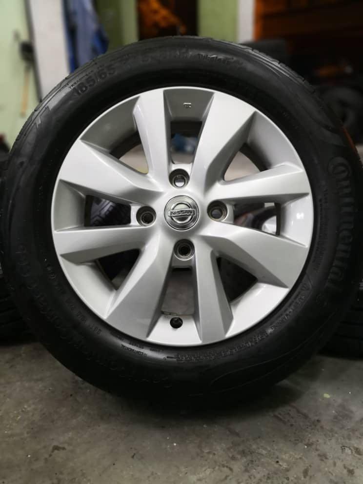 original 15 inch sports rim avanza tyre 80%, Auto Accessories on Carousell