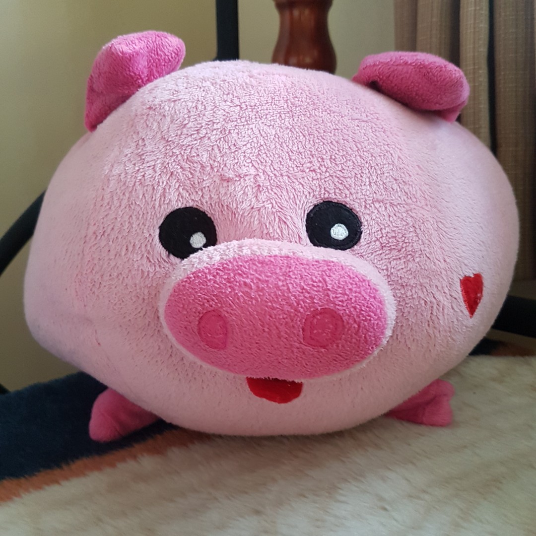 Pink Piggy Stuffed Toy, Hobbies & Toys, Toys & Games on Carousell