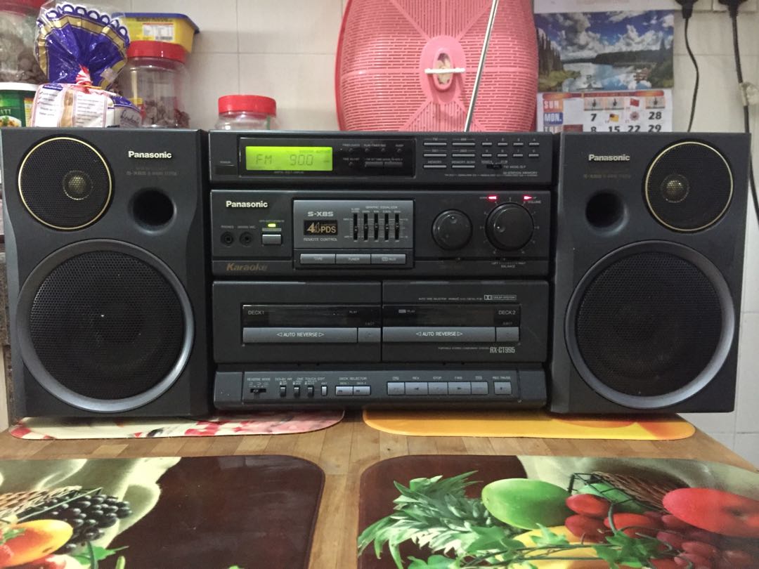 Portable Stereo System Radio Cassette Karaoke, Audio, Portable Music ...