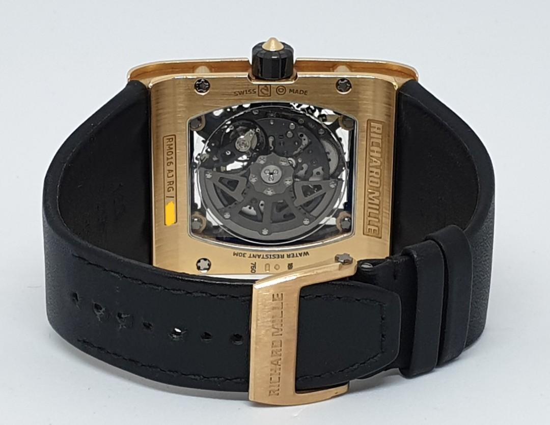 Richard Mille RM016 Automatic Extra Flat in Pink Gold & Factory Rubies ...