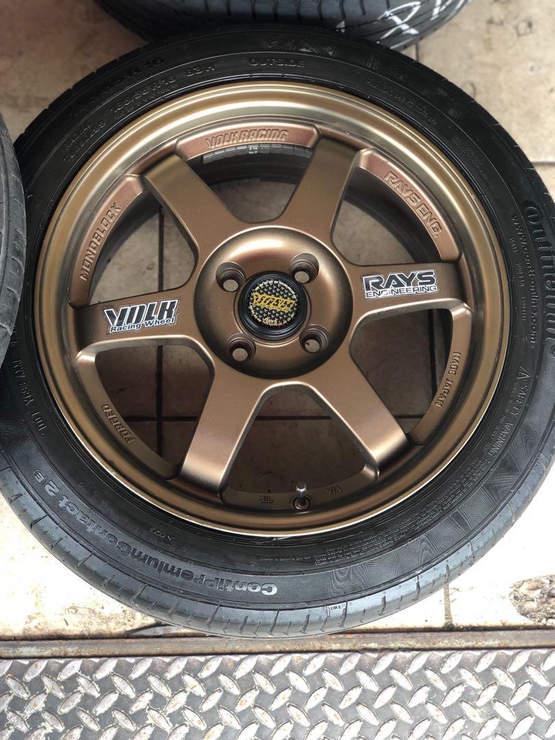 Rim TE37 16, Auto Accessories on Carousell