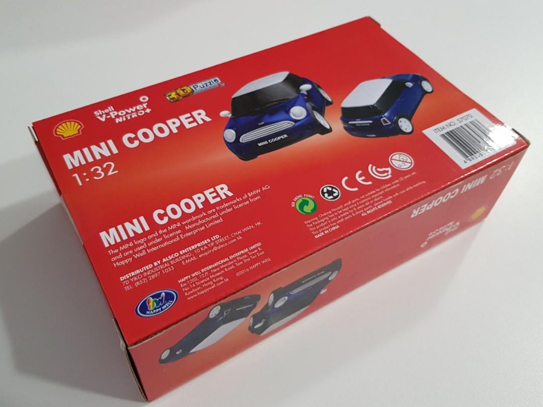 Shell 3D toy car puzzle - Mini Cooper, Hobbies & Toys, Toys & Games on ...