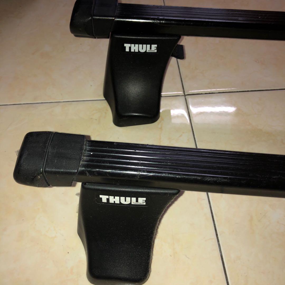 Thule Square Bar Base Rack / Roof Rack, Auto Accessories on Carousell