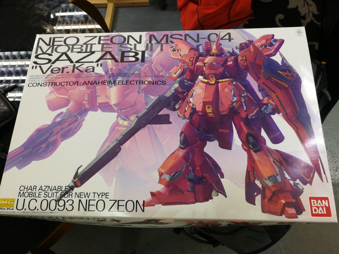 高達模型 Neo Zeon 沙煞比 全新, 興趣及遊戲, 玩具 & 遊戲類 - Carousell