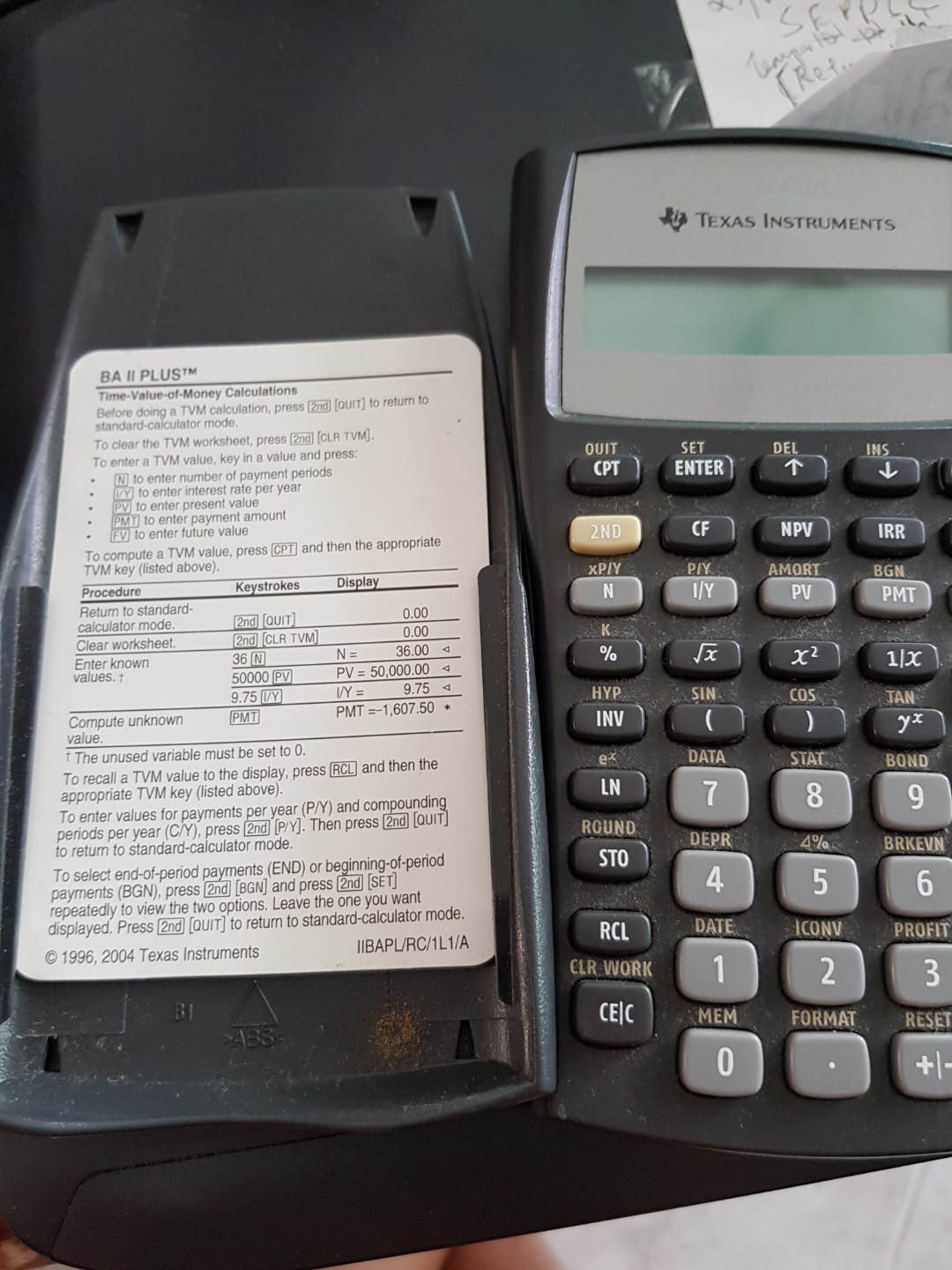 BA II plus financial calculator (2+), Hobbies & Toys, Books & Magazines ...