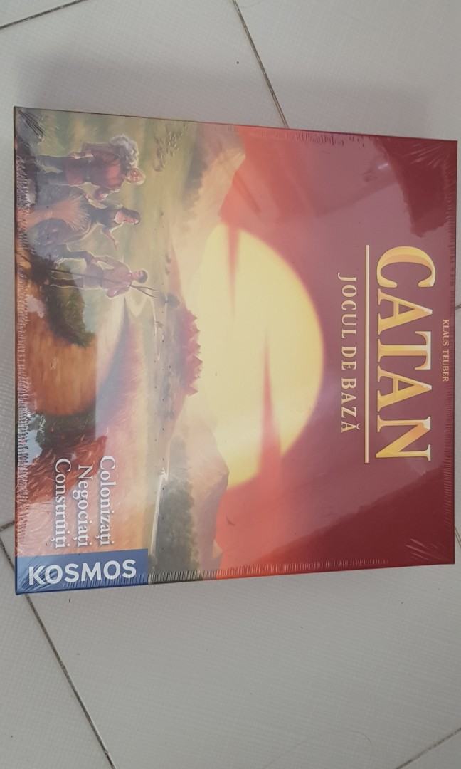 BNIB Catan Board Game (Romanian), Hobbies & Toys, Toys & Games on Carousell