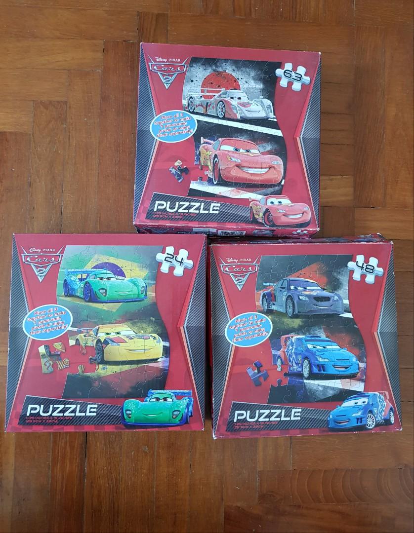 Disney Pixar Cars jigsaw puzzles (set of 3), Hobbies & Toys, Toys ...