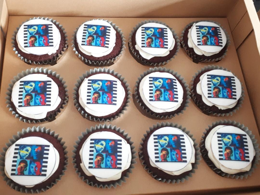 Edible Print Birthday Cupcake, Food & Drinks, Homemade Bakes on Carousell