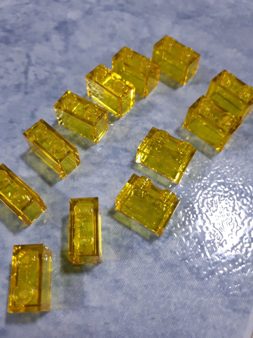 Lego 2x1 Transparent Yellow Brick, Hobbies & Toys, Toys & Games on ...