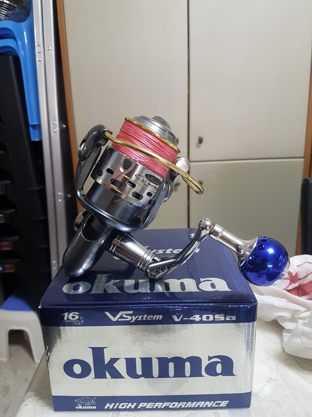 Okuma VSystem V-40Sa Spinning Reel, Sports, Sports & Games Equipment on ...