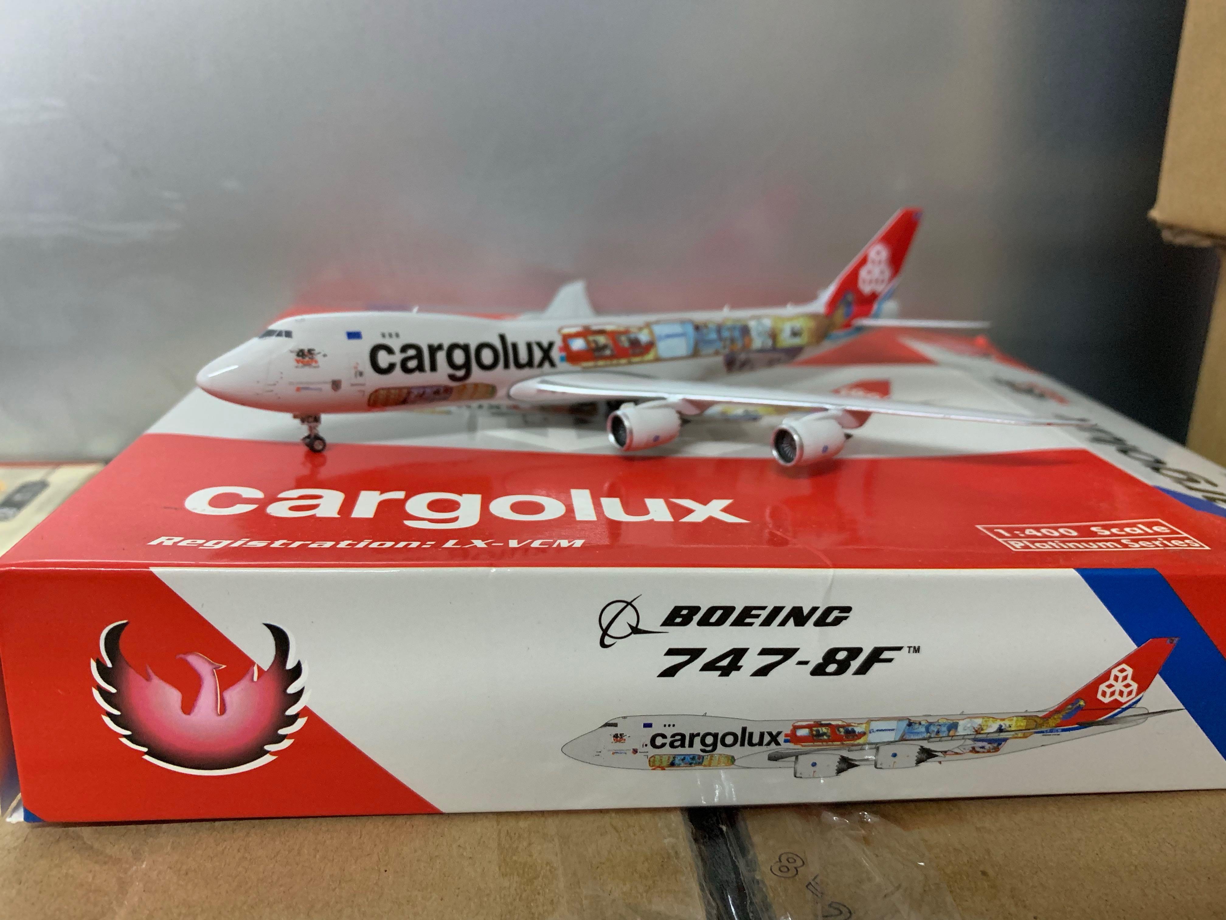 Phoenix 1:400 Cargolux Boeing 747-8F LX-VCM, 興趣及遊戲, 收藏品及紀念品, 明星周邊 ...