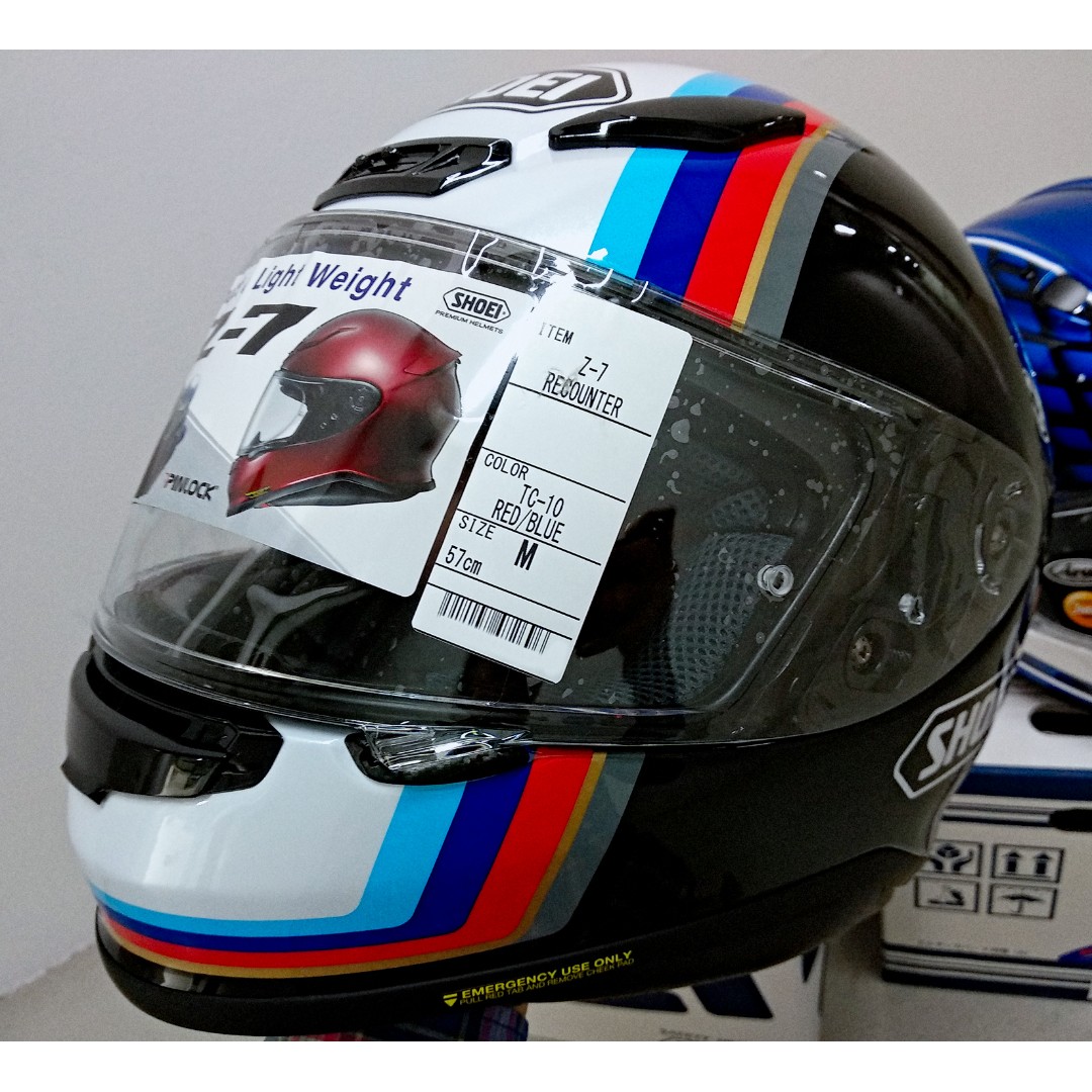 Shoei Z7 Recounter, Motorcycles, Motorcycle Apparel on Carousell