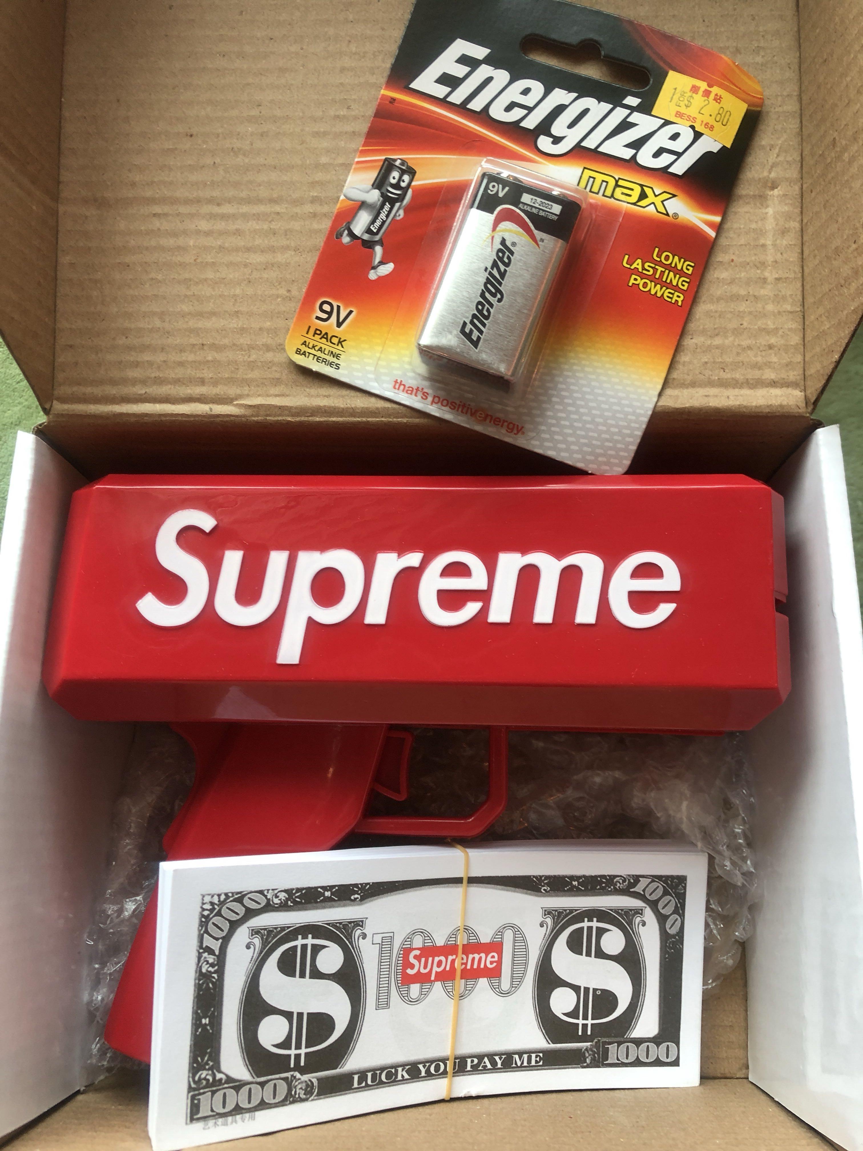 Supreme Money Gun, Hobbies & Toys, Toys & Games on Carousell