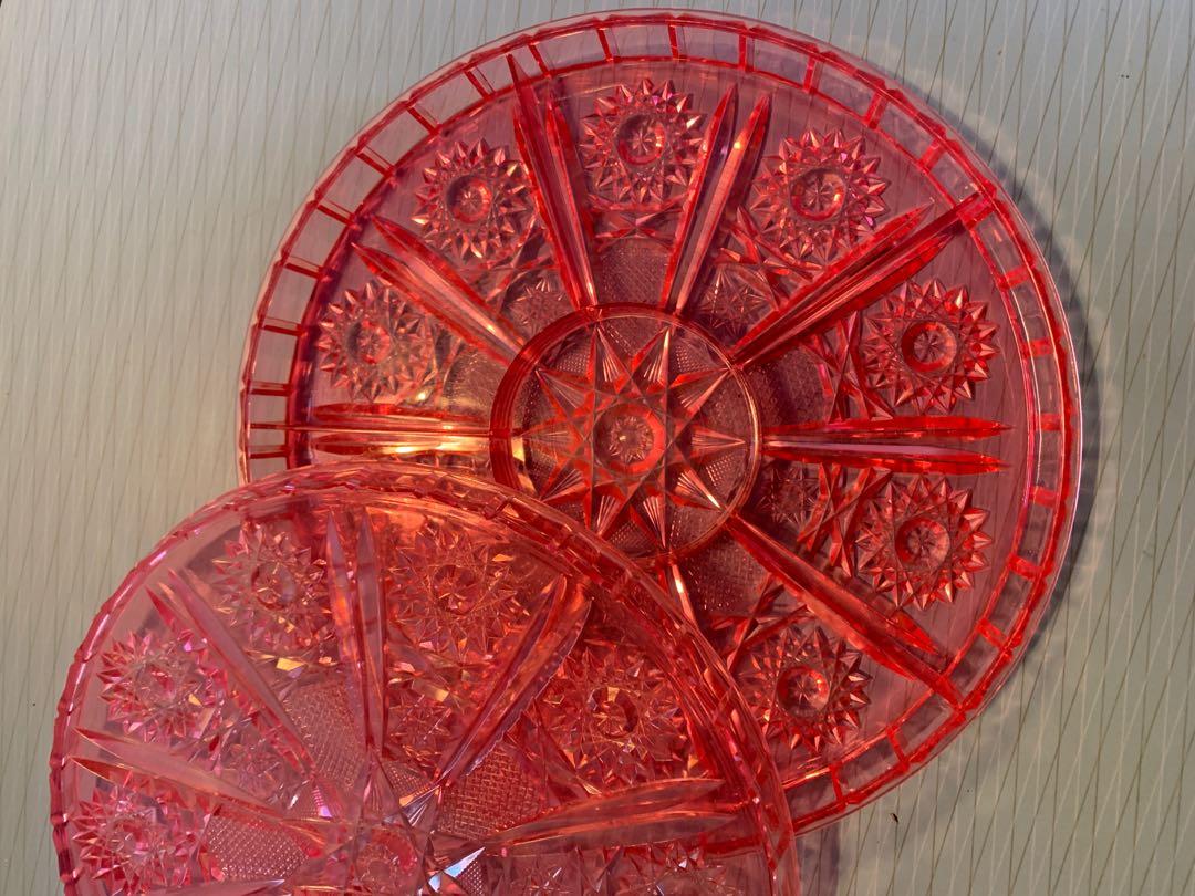 Vintage Crystal Plastic Candy Tray, Furniture & Home Living ...