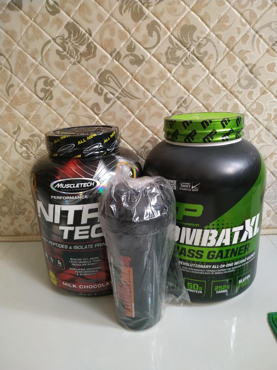 Whey protein mass gainer bundle, Health & Nutrition, Health Supplements ...