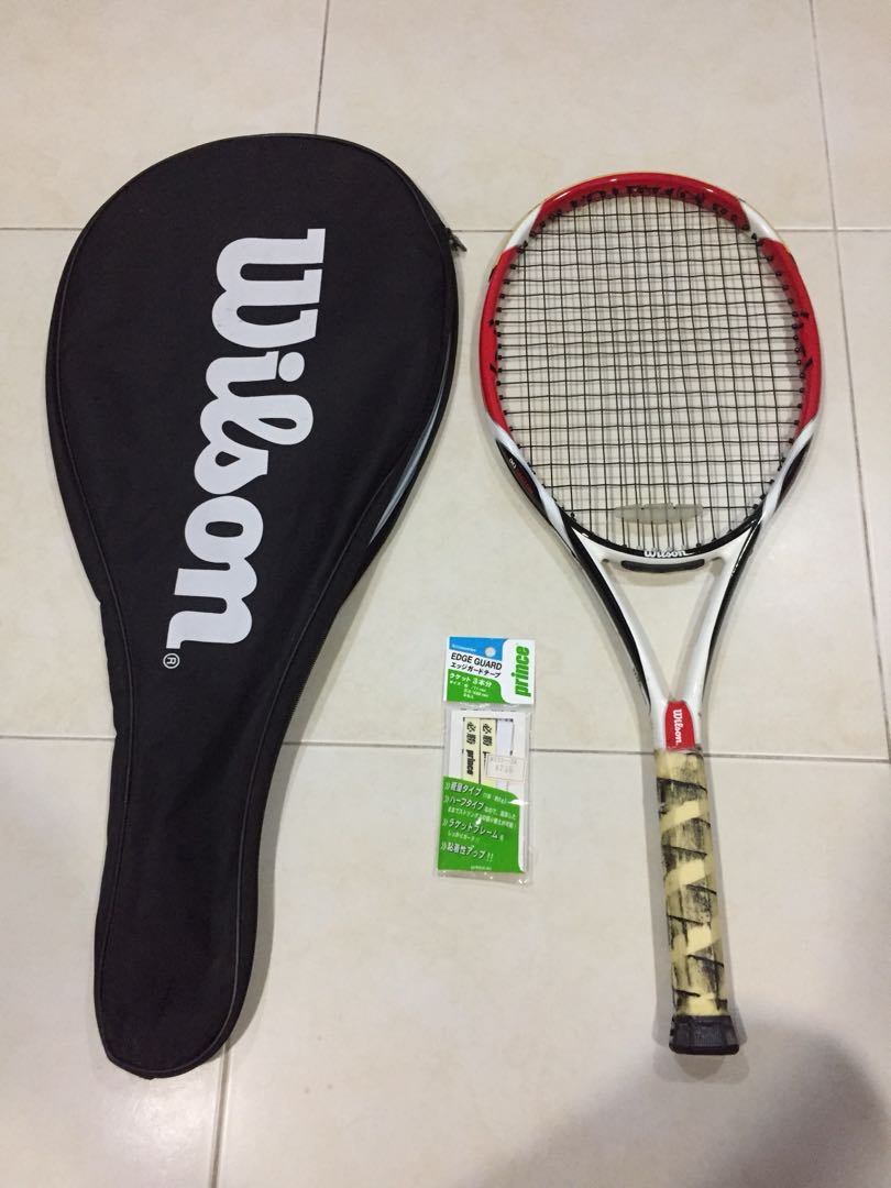 Wilson K Bold tennis racket, Sports Equipment, Sports & Games, Racket ...