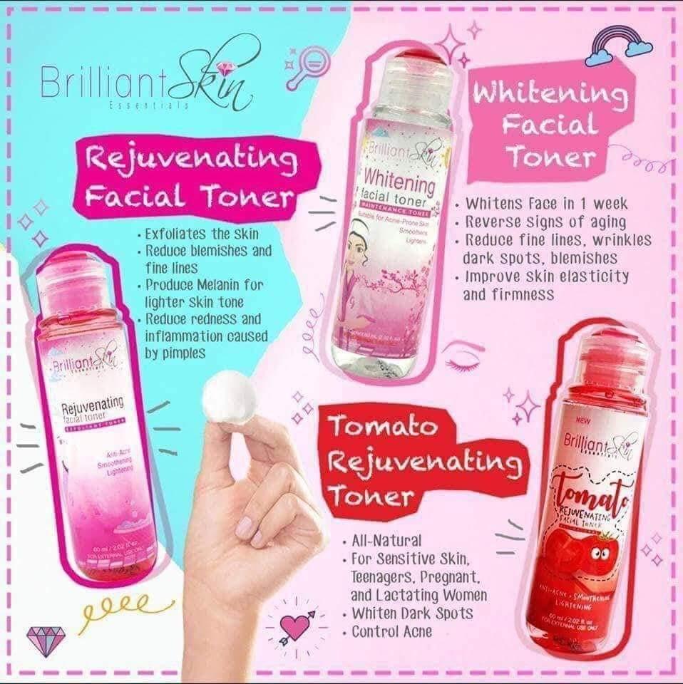Brilliant Skin Rejuvenating / Whitening and Tomato Toner, Beauty ...