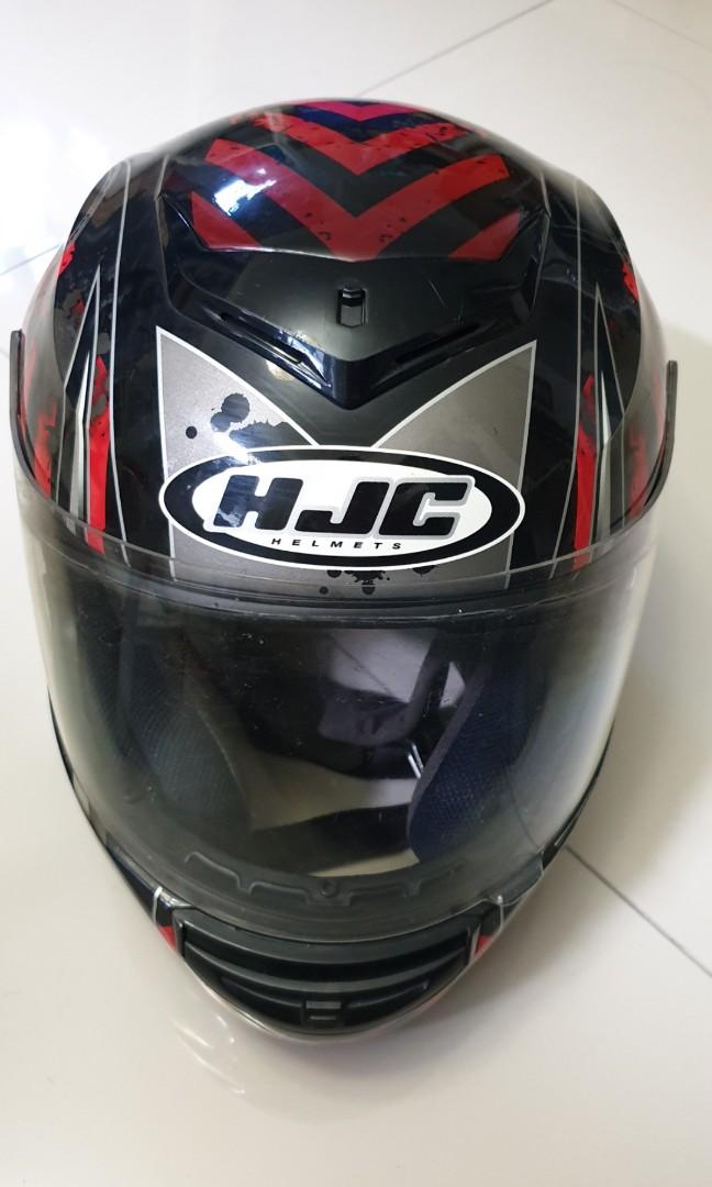 HJC Full Face Helmet, Motorcycles, Motorcycle Apparel on Carousell