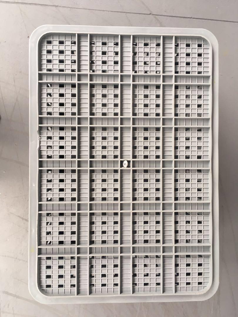 L61.5 x W42.5 x H31 (cm) Plastic Container Crate (Toyogo), Furniture ...