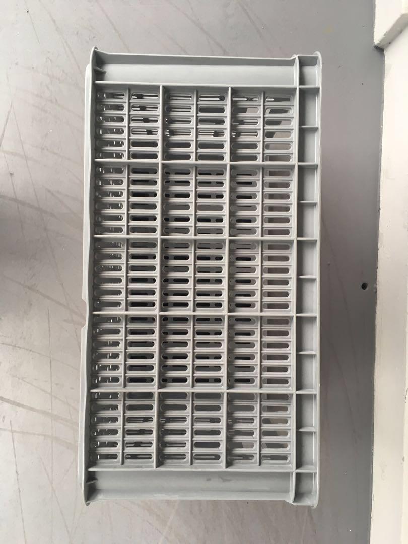 L61.5 x W42.5 x H31 (cm) Plastic Container Crate (Toyogo), Furniture ...