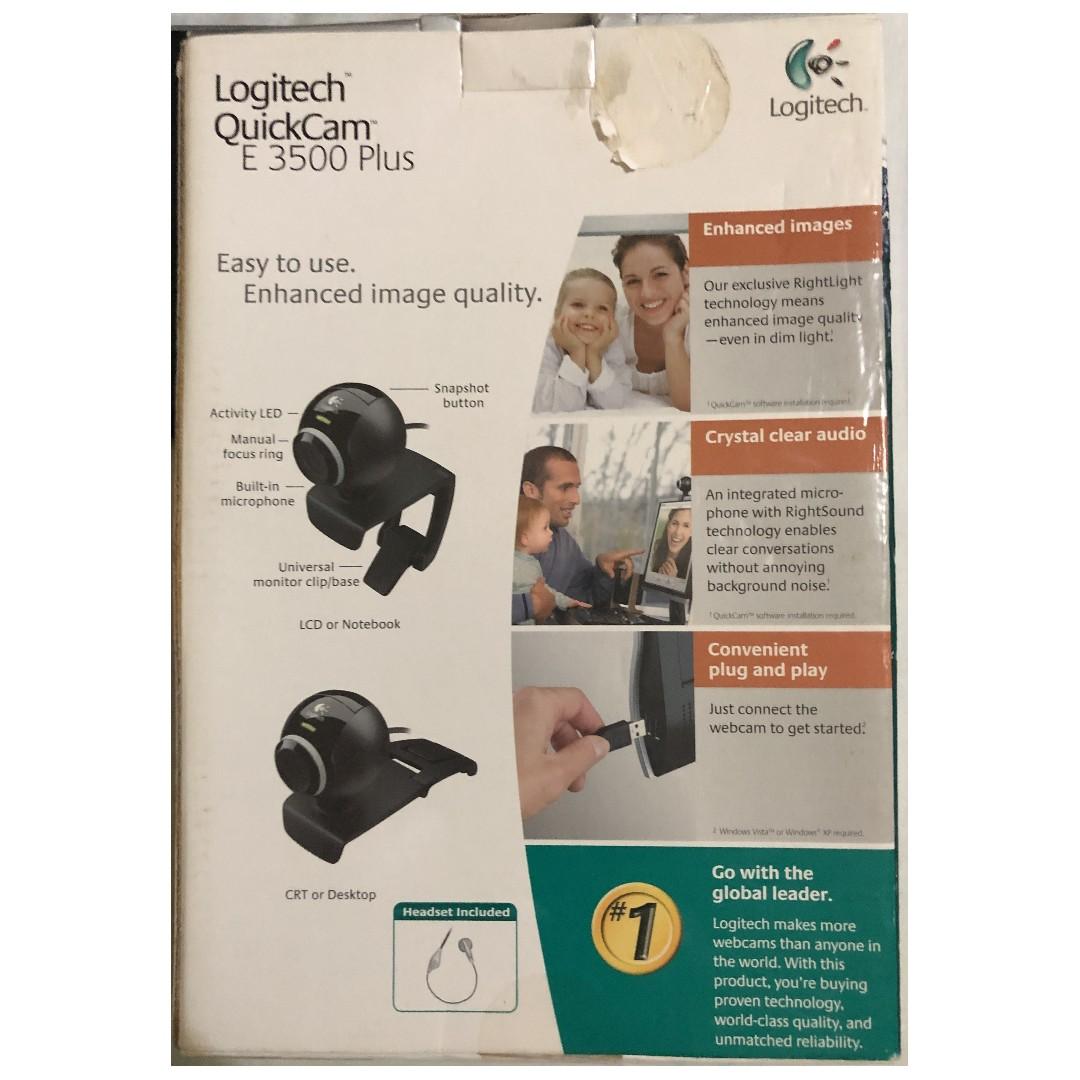 Logitech Quickcam E3500, Computers & Tech, Parts & Accessories, Webcams on Carousell