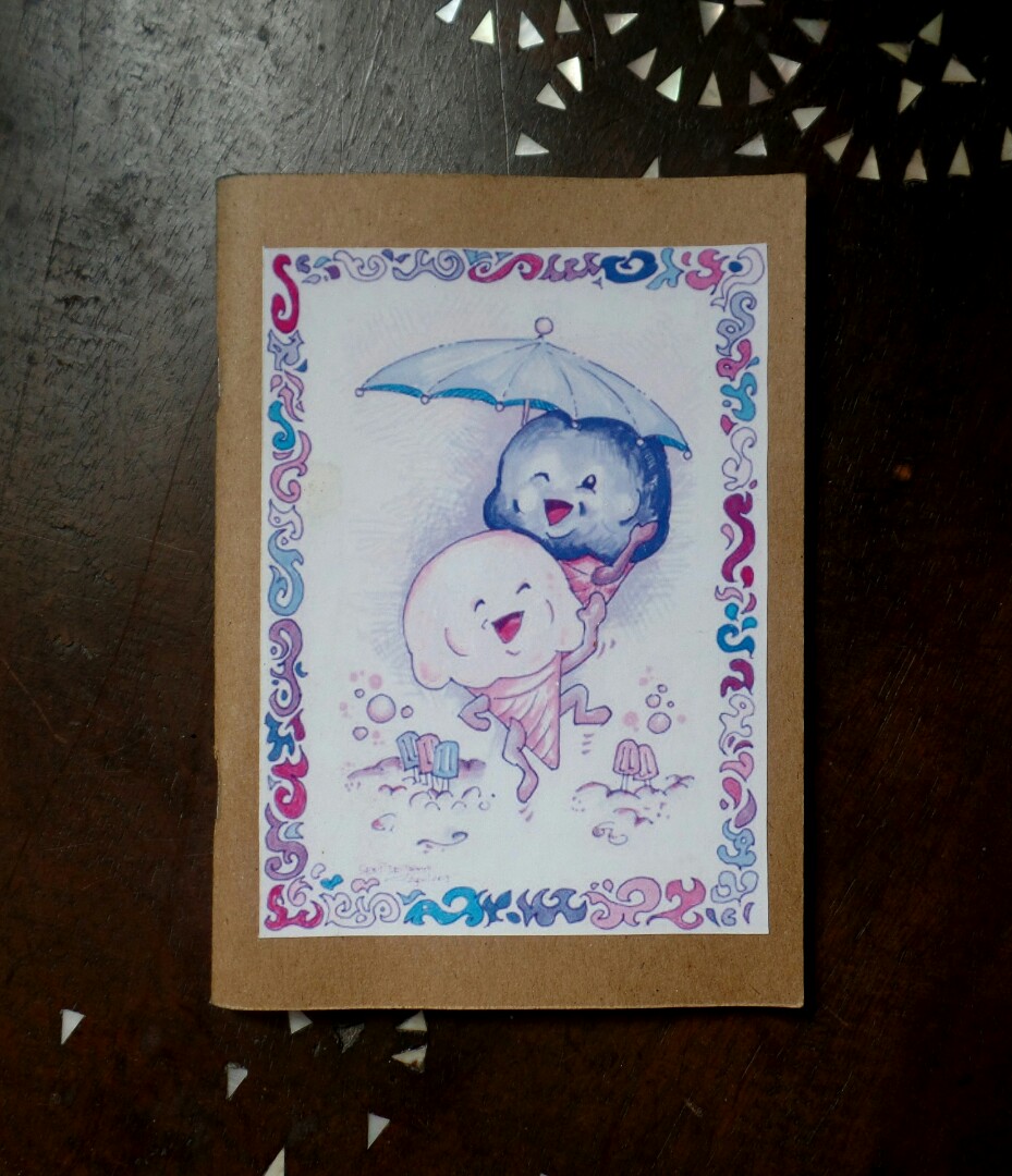 Notebook with Ice Cream Cartoon Print by Kariton Designs, Hobbies ...