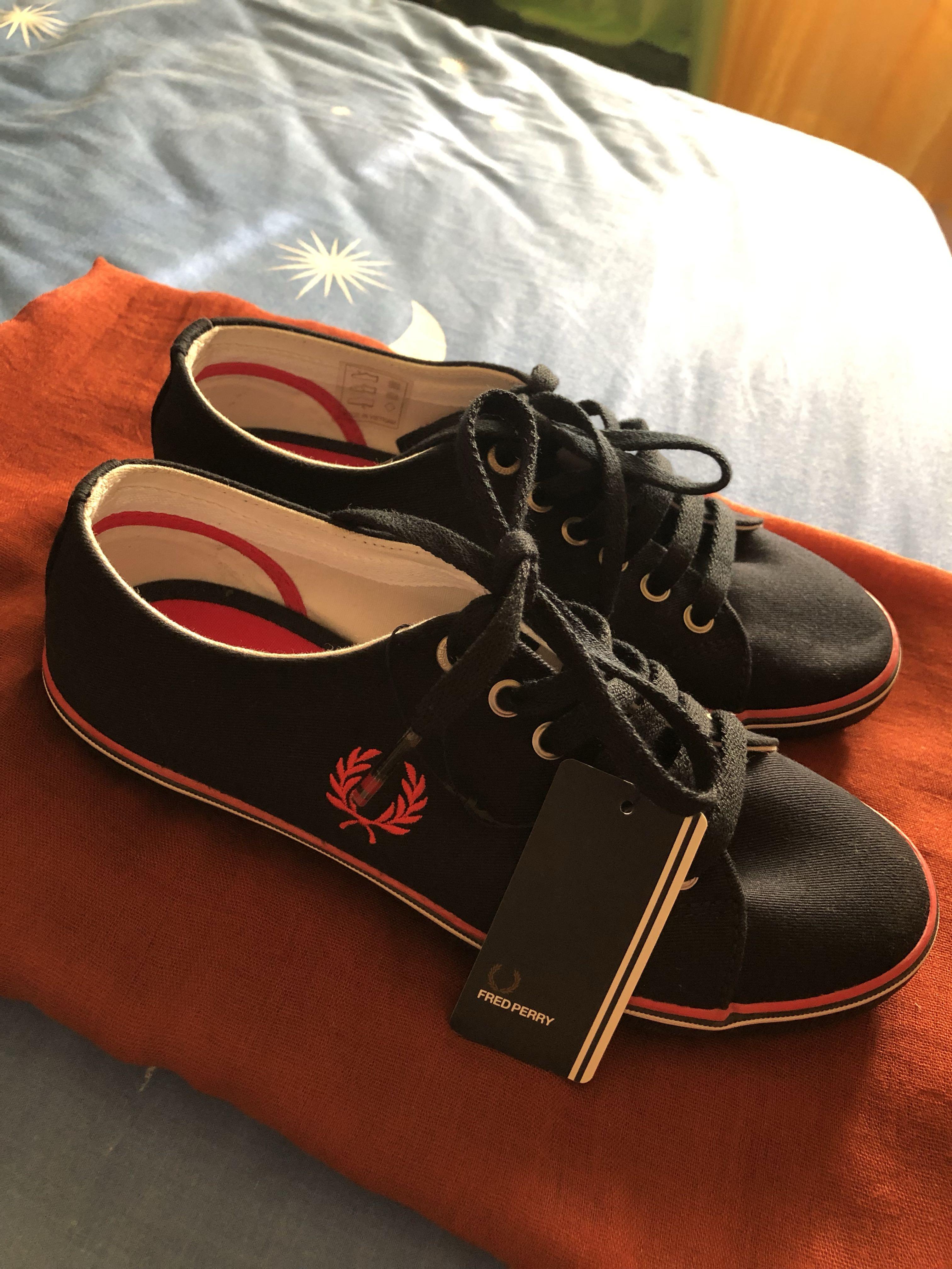Original Fred Perry Shoes, Women's Fashion, Footwear, Sneakers on Carousell