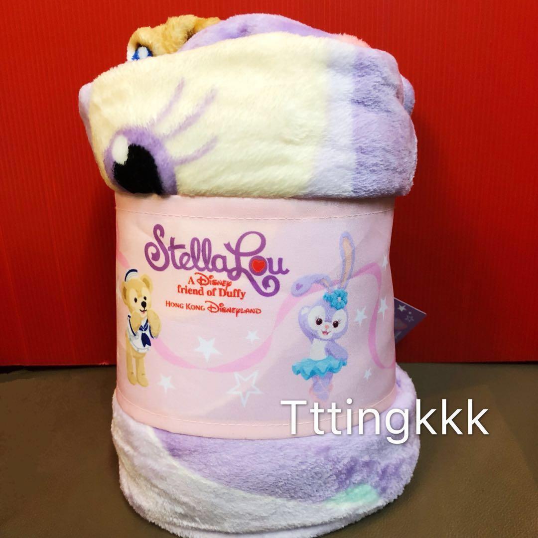 Stellalou x duffy毛毯被（hk Disneyland) blanket/法蘭絨, 傢俬＆家居, 床具浴巾 - Carousell