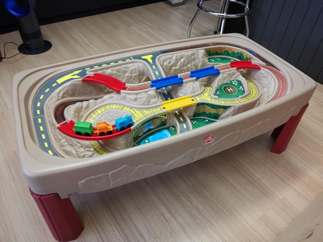 Step2 Deluxe Canyon Road Train & Track Table Playset, Hobbies & Toys ...