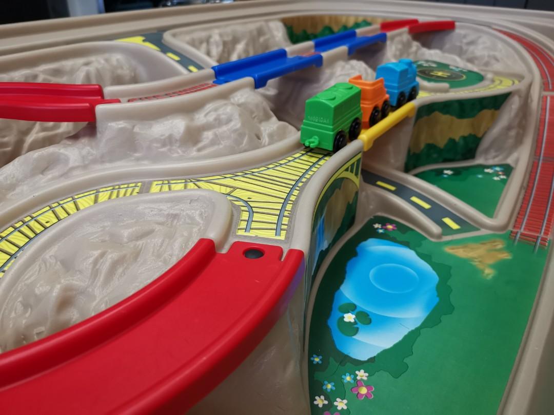 Step2 Deluxe Canyon Road Train & Track Table Playset, Hobbies & Toys ...