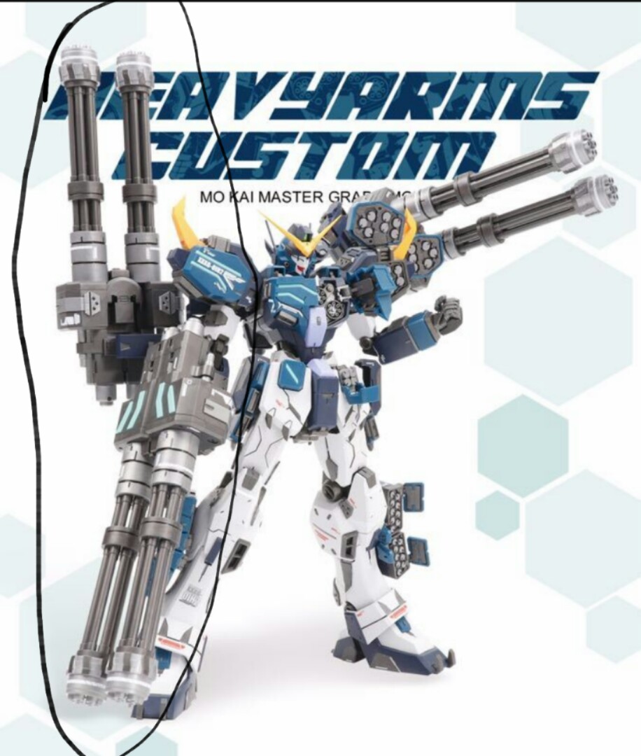 Supernova heavyarms extra pair of gatling guns, weapon rack and display ...