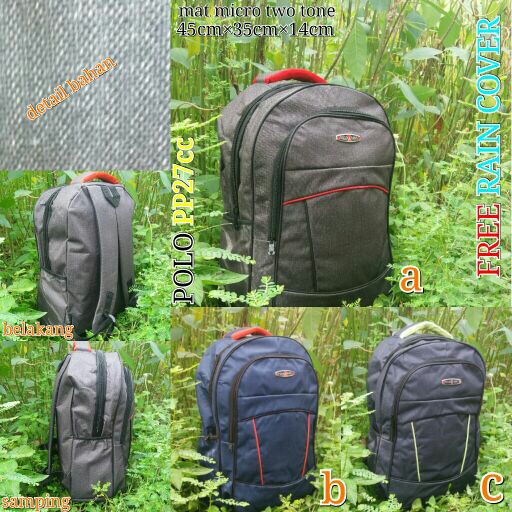 Tas Ransel polo PP27CC, Fesyen Pria, Tas & Dompet , Ransel di Carousell