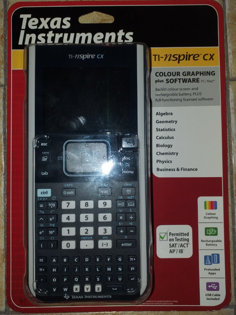 Ti-inspire CX Graphing Calculator, Computers & Tech, Office & Business ...