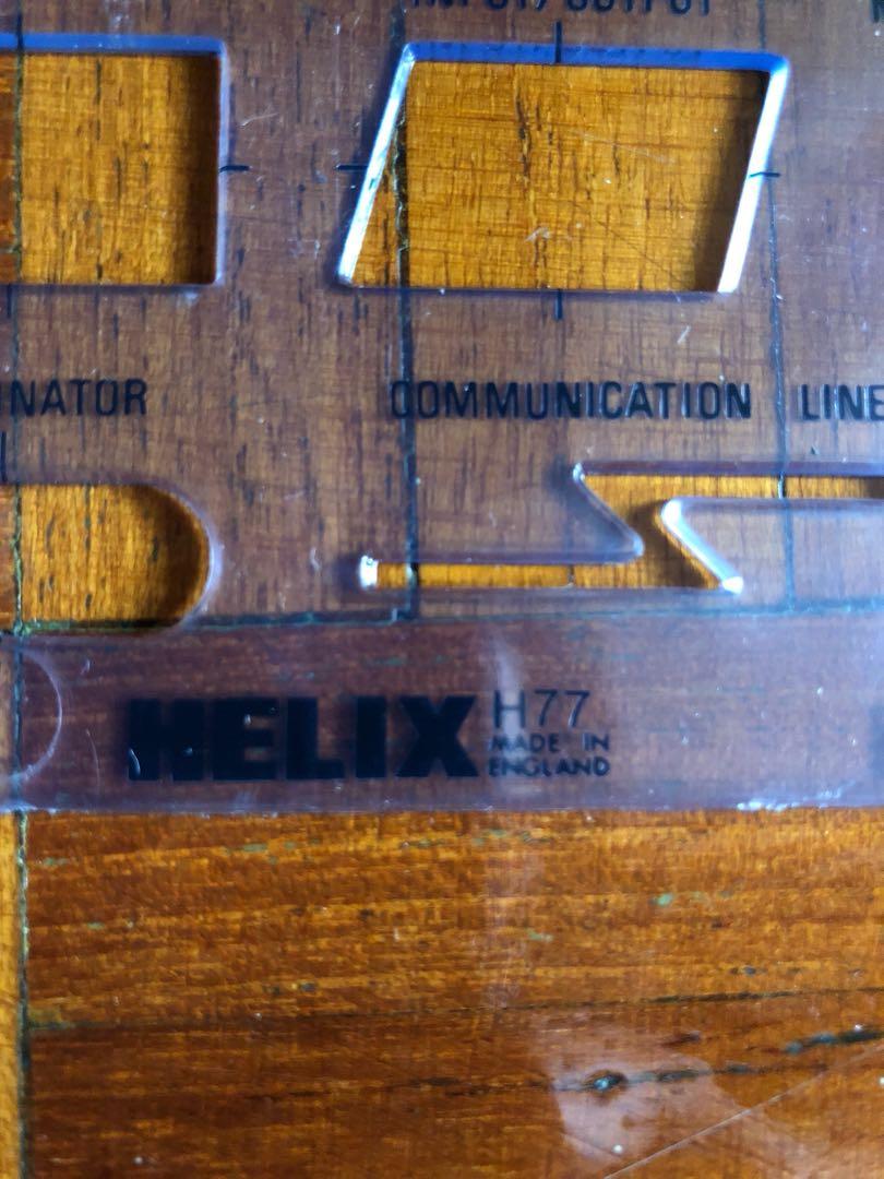 Vintage Helix flowchart drawing template, Hobbies & Toys, Stationery ...