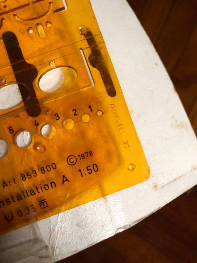 Vintage Rotring drawing template, Hobbies & Toys, Stationery & Craft ...