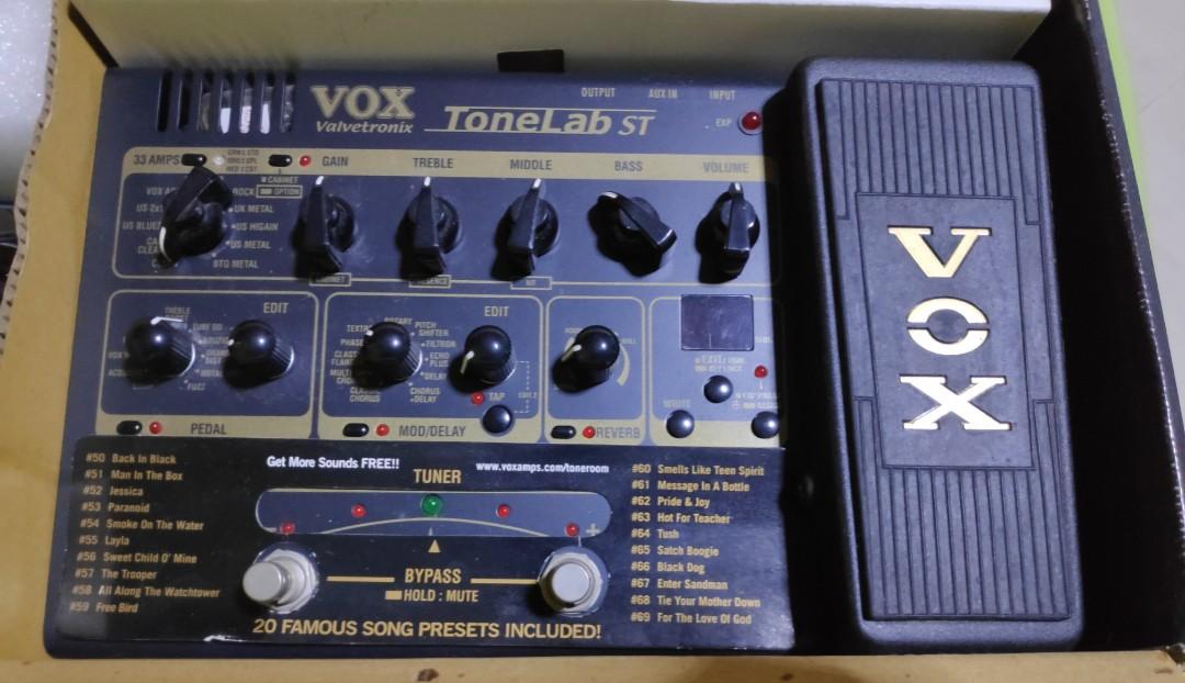 Vox Valvetronix Tonelab ST Multi-effects, Hobbies & Toys, Music & Media ...