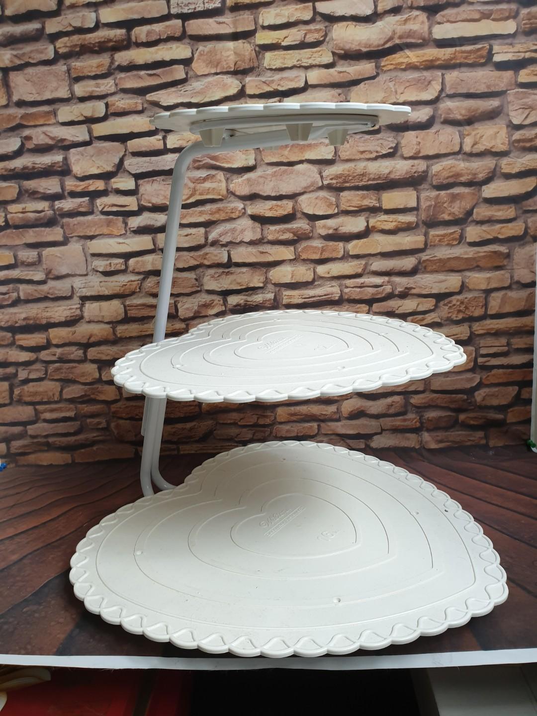 Wilton 3-tier shaped Cake Stand, Furniture & Home Living, Kitchenware ...