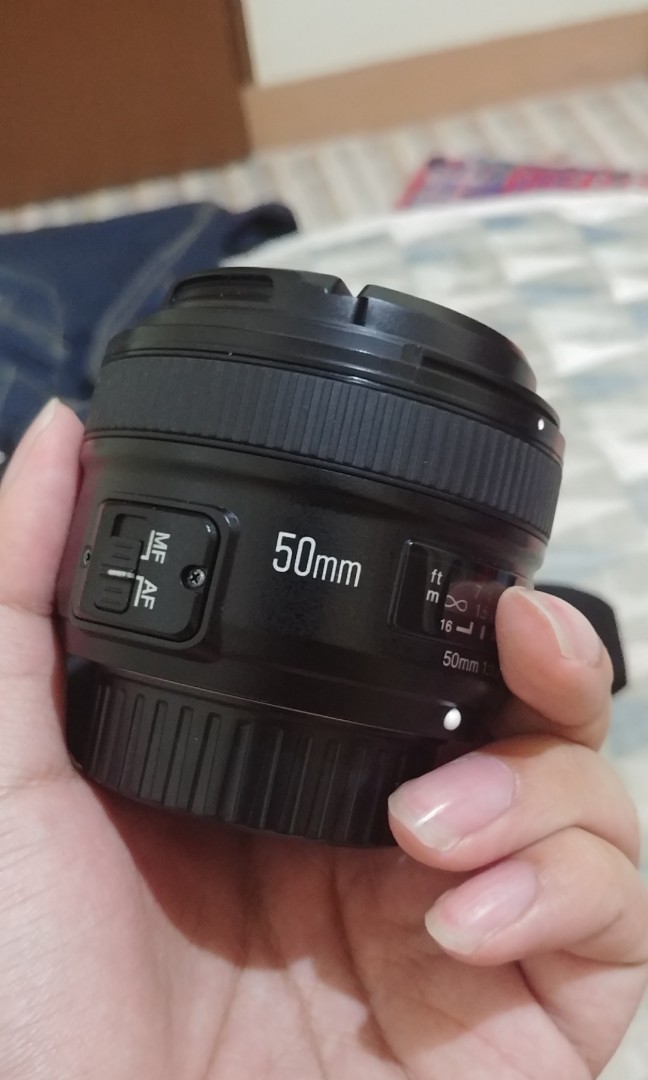 Yongnuo 50mm nikon with complete caps, Photography, Lens & Kits on ...