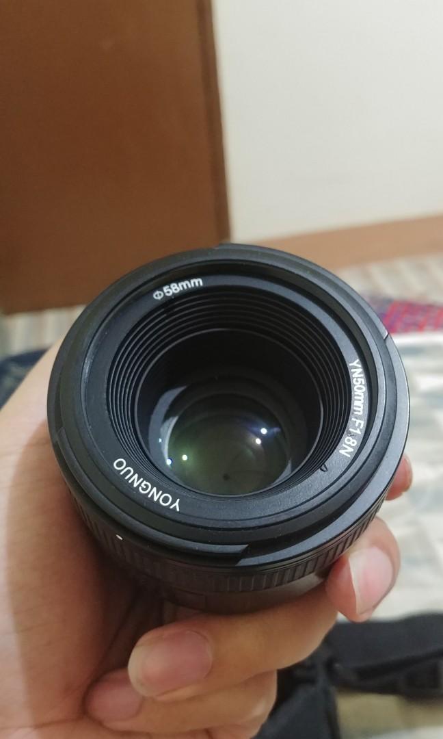 Yongnuo 50mm nikon with complete caps, Photography, Lens & Kits on ...