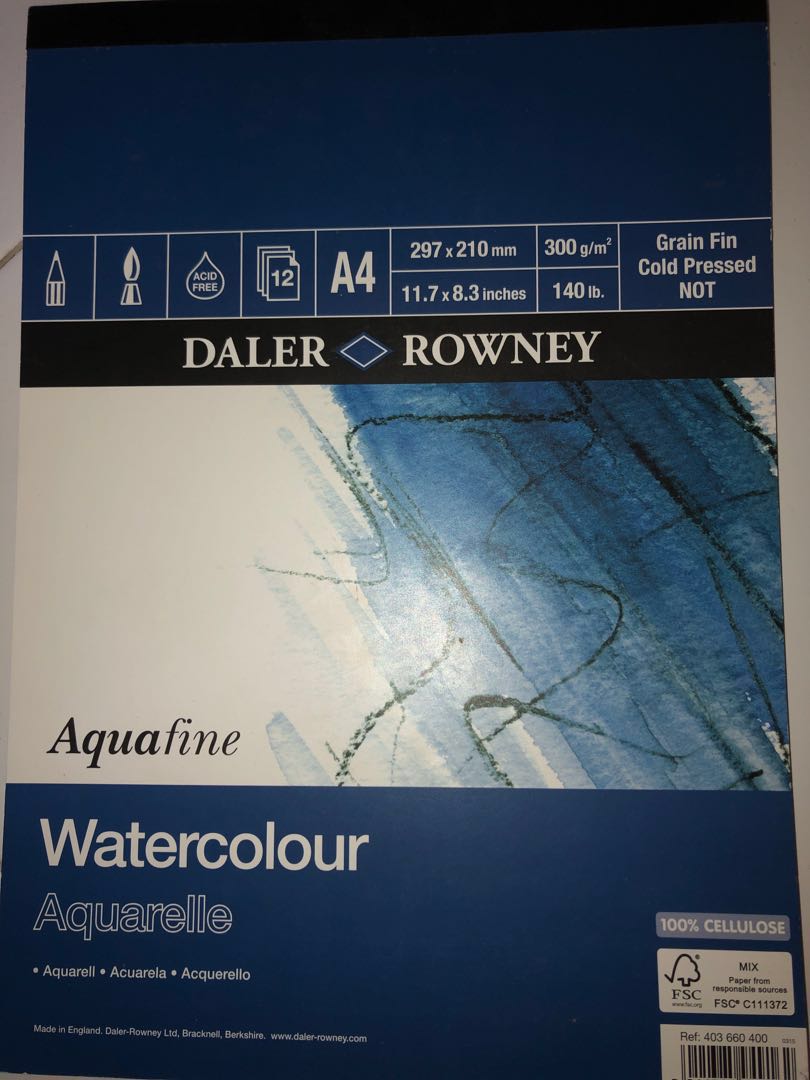 a4 watercolour papers, Hobbies & Toys, Stationery & Craft, Stationery ...