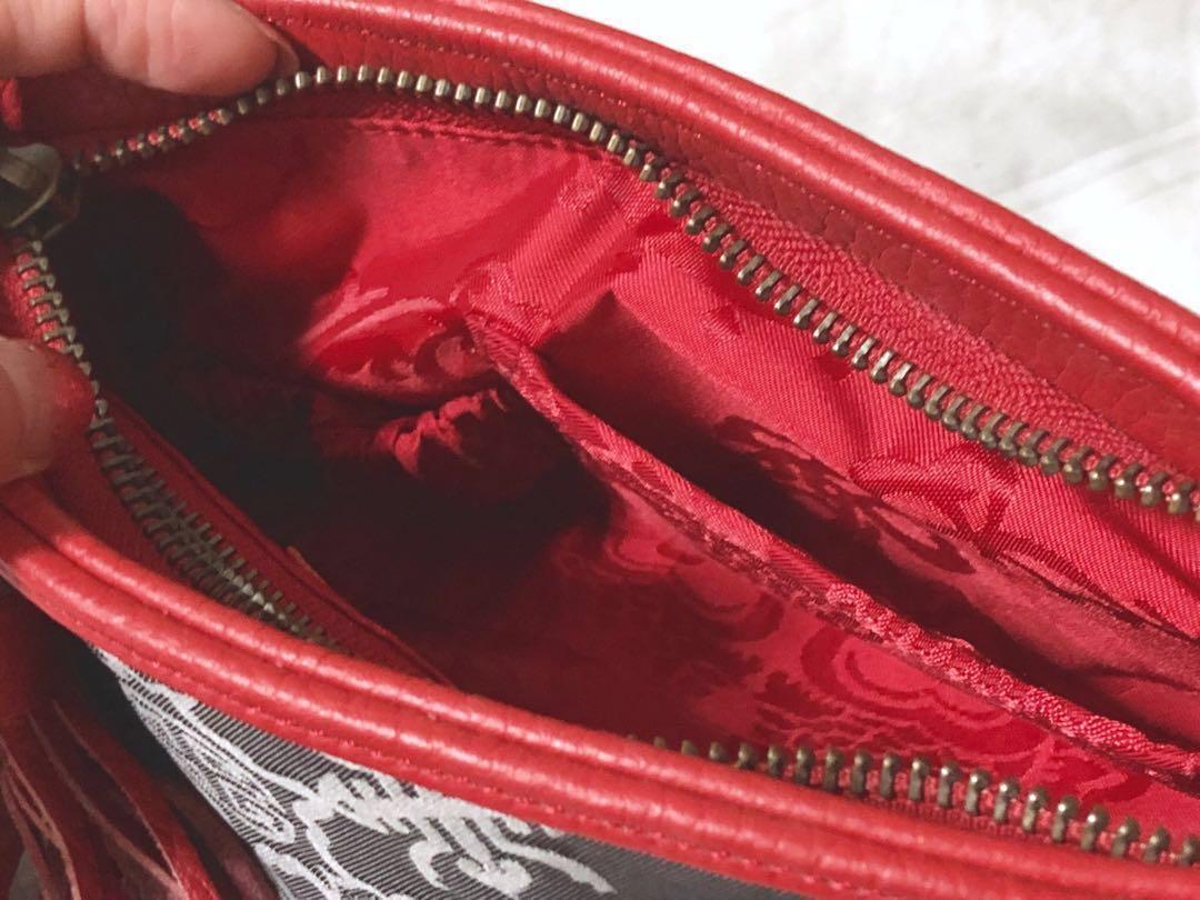 [BRAND NEW] Original Shanghai Tang Pouch Genuine Leather & Genuine Jade ...