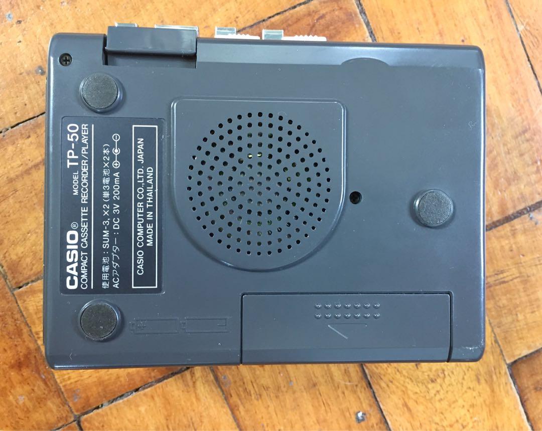 Casio Compact Cassete Recorder and Player, Audio, Portable Music ...