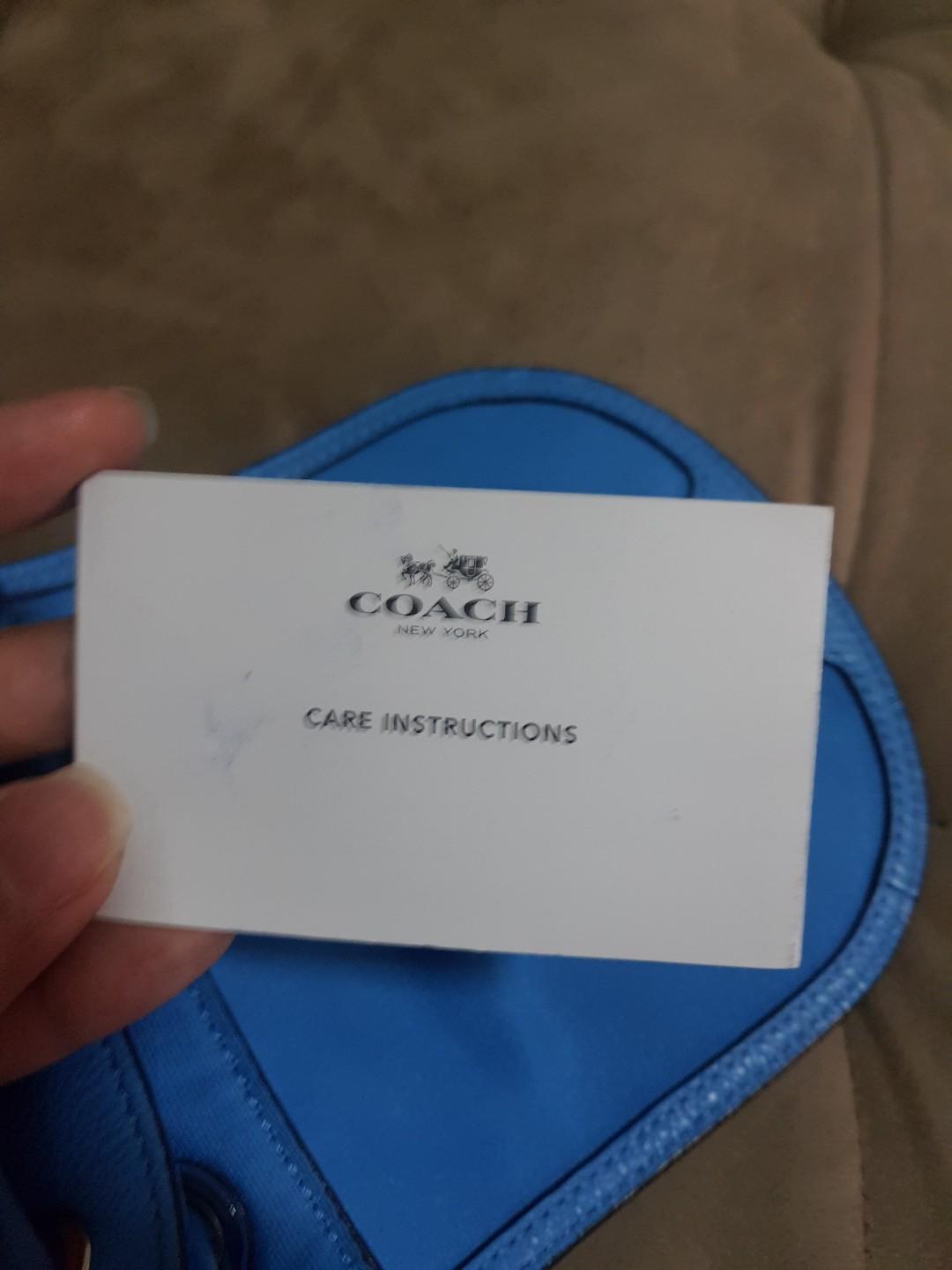 Coach Light Blue Leather Mini Backpack, Women's Fashion, Bags & Wallets ...