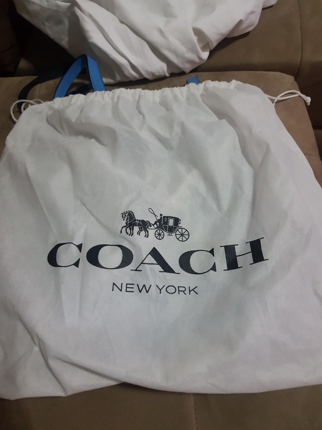 Coach Light Blue Leather Mini Backpack, Women's Fashion, Bags & Wallets ...